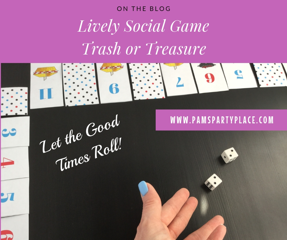 Trash or Treasure Game – Dice, Cards, Mingling & Gifts | Pam's Party Place